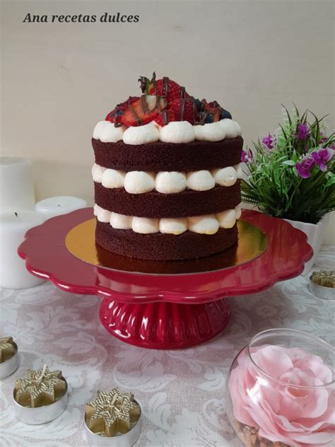 Nude Cake De Chocolate Y Frutos Del Bosque Pastel Desnudo Ana