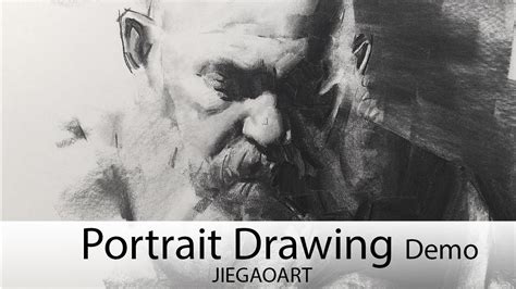 Charcoal Portrait Drawing Tutorial Youtube