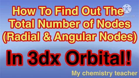 how to find out the total number of nodes both radial and angular in 3dx orbital youtube