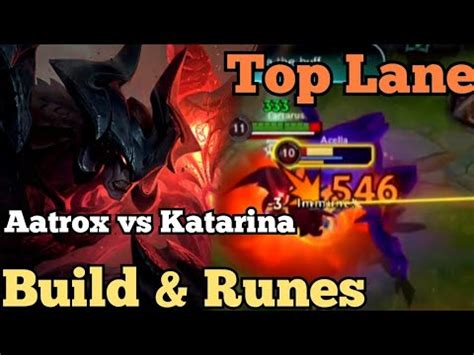 Aatrox Vs Katarina Wild Rift Baron Lane Ranked Build Runes