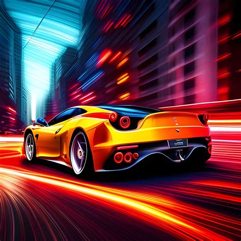 Three High Resolution Neon Ferrari Car Pictures 8000x8000px Etsy