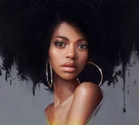 The Art Showcase Portrait Black Women Art Digital Portrait Art