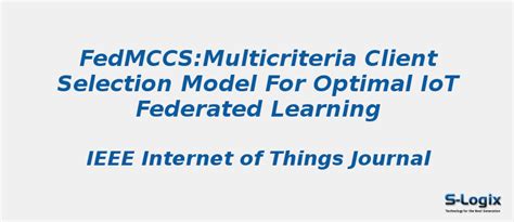 multicriteria client selection model for optimal iot s logix