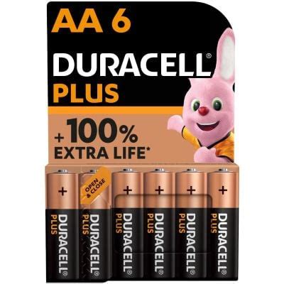 Duracell Battery Plus Power AA 6 Pack Dis Chem