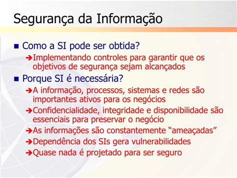 PPT Segurança em Sistemas de Informação PowerPoint Presentation free