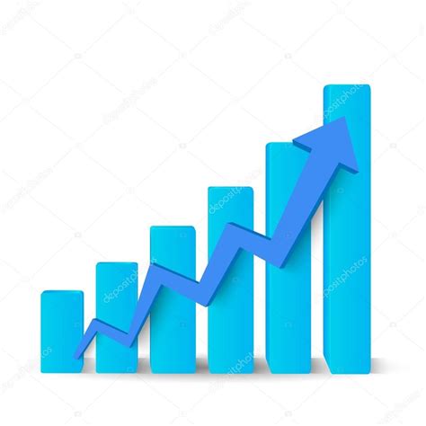 Gráfico azul crescente Vetor de Stock Yuichiro 102780054