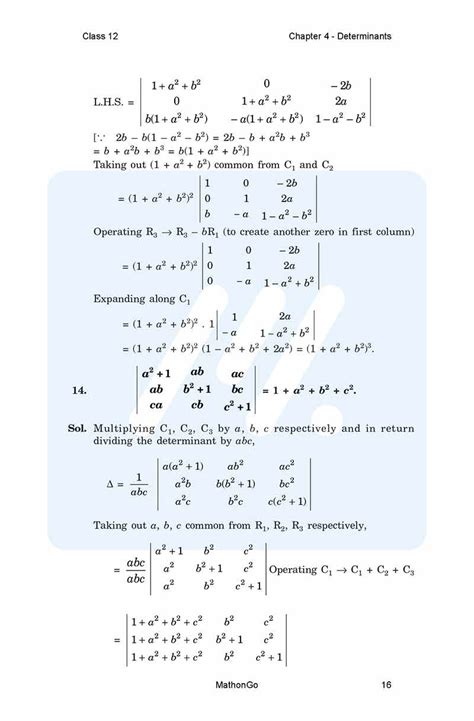 ncert solutions for class 12 maths chapter 4 determinants mathongo
