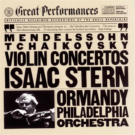 Violin Concertos Isaac Stern Eugene Ormandy Philadelphia Orchestra