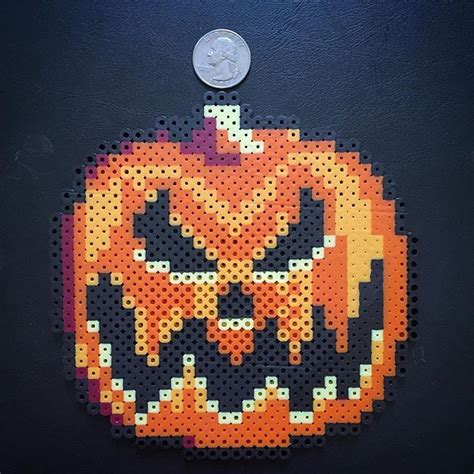 Jack O Lantern Halloween Perler Beads By Sweetandtwixkreations