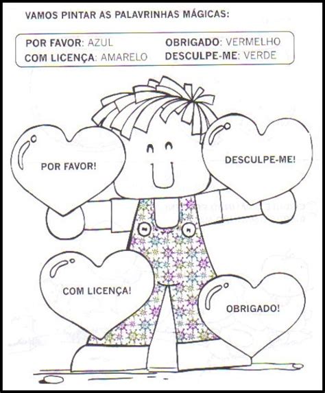 Sequência Didática das palavrinhas mágicas para educação infantil SÓ