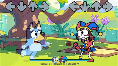 Fnf Bluey Bingo Mackenzie Vs New Amazing Digital Circus Ep Sings