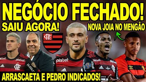 SAIU AGORA FLAMENGO CONTRATA VOLANTE PEDRO E ARRASCAETA NO REI DA