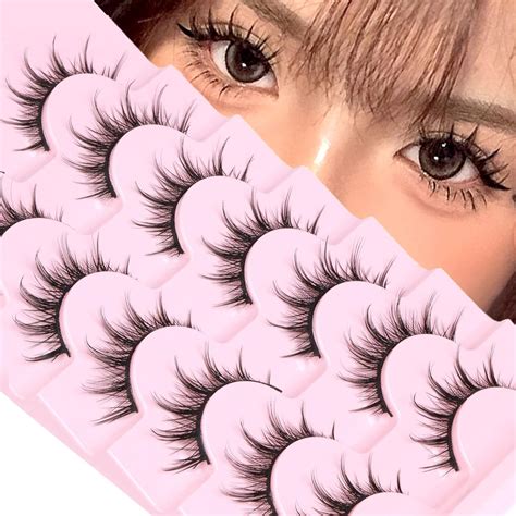 Manga Lashes Natural Look False Eyelashes Anime Lashes Mink Wispy