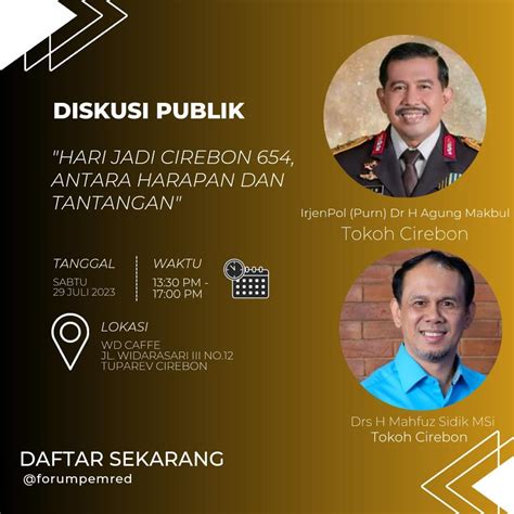 TOKOH INSPIRATIF Irjen Pol Purn DR H Agung Makbul Mengisi Acara
