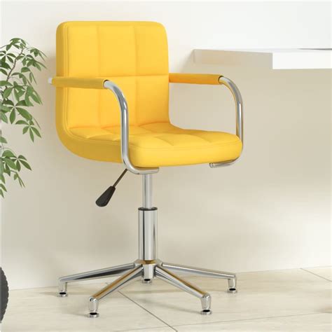 Chaise Pivotante De Bureau Jaune Moutarde Tissu Leroy Merlin