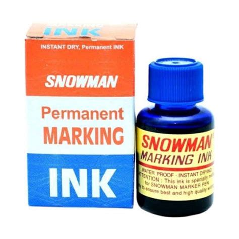 Jual Snowman Isi Refill Isi Tinta Spidol Permanent Marker Ink Biru Di