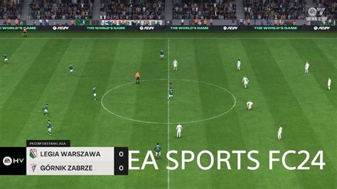 EA SPORTS FC 24 LEGIA WARSZAWA vs GÓRNIK ZABRZE PS5 4K HDR gameplay