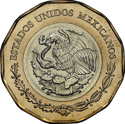 20 Pesos Bicentenary Of The Independence Of Mexico Mexico Numista