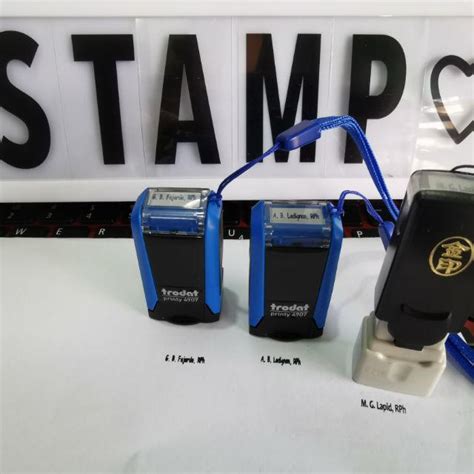 Cod Original Customized Self Inking Stamp Trodat Printy Shopee