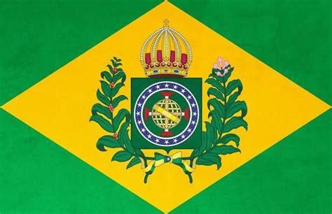Brazilian Imperial Flag 1822 1889 História do brasil Brasil império