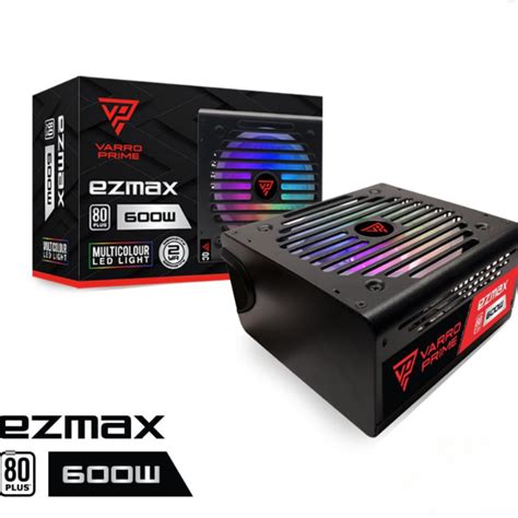 Jual PSU VARRO EZMAX 600W RGB 80 Power Supply 8 Pin 80 Plus Varro