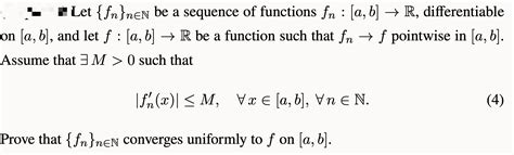 solved let {fn}n∈n be a sequence of functions fn [a b]→r