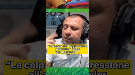 Cassano Mourinho è la causa dellaggressione allarbitro Taylor
