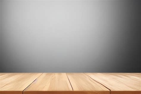 Premium AI Image Photo Empty Wooden Table Top Isolated On White