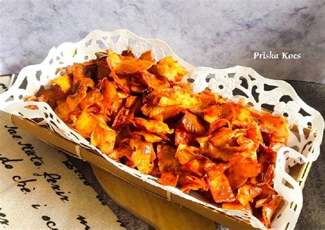 Resep Keripik Singkong Pedas Manis Oleh Priska Koes Cookpad