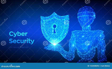 Concepto Cibern Tico De La Seguridad Escudo Con El Icono Del Ojo De La
