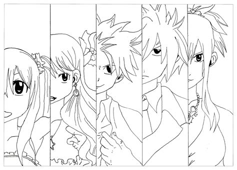 Manga fairy tail krissy Coloriages de Mangas à imprimer pour adultes