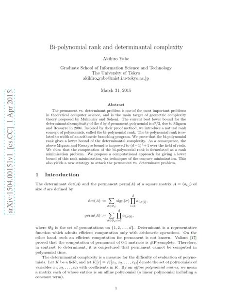 improving determinantal complexity lower bounds for permanent polynomials via bi polynomial rank
