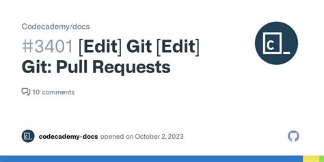 Edit Git Edit Git Pull Requests Issue 3401 Codecademy Docs