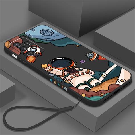 Capa Flexível Estampa De Astronauta Fashion Para Samsung GalaxyA04 A04S