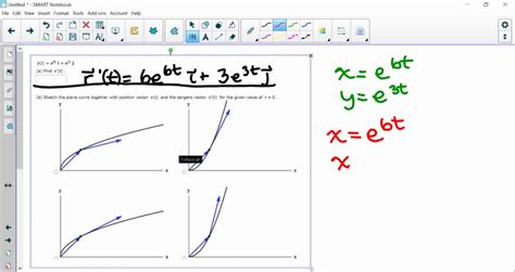 solved consider the given vector equation r t e 6t e 3t j find r t b sketch the