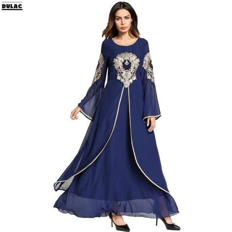 Ramadan Eid Summer Dubai Gilded Robes Abaya Gala Gowns Muslims