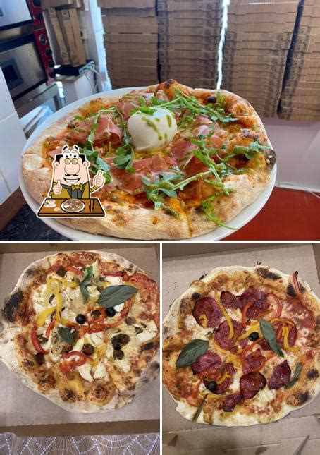 Olive Basilic Pizza Cuite Au Feu De Bois pizzeria Léon Menu du