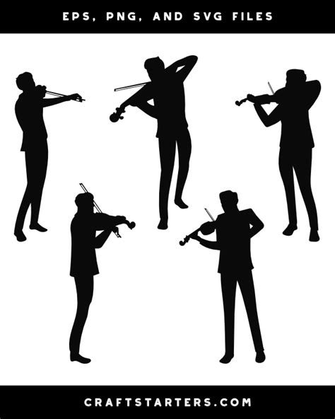 Female Violinist Silhouette