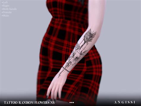 The Sims Resource Tattoo Random Flowers N