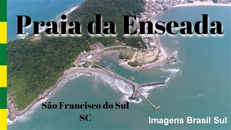 Praia da ENSEADA São Francisco do Sul SC Aéreas Drone Todos os