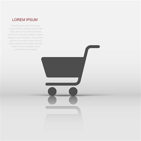 Icono De Carrito De Compras En Estilo Plano Ilustraci N De Vector De