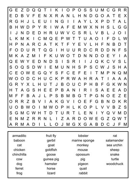 Daily Word Search Free Printable Free Printable Worksheet