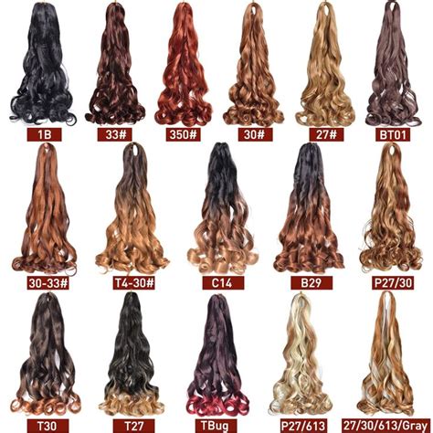 French Curls Braiding Hair Pre Stretched Braids Hair T Ombre Color