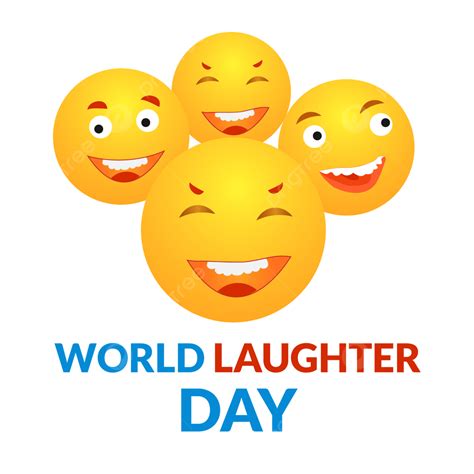 World Laughter Day Png Image And Vector With Smiling Emoji 2nd May