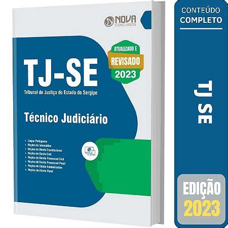 Apostila Concurso TJ SE Técnico Judiciário Solução Cursos e