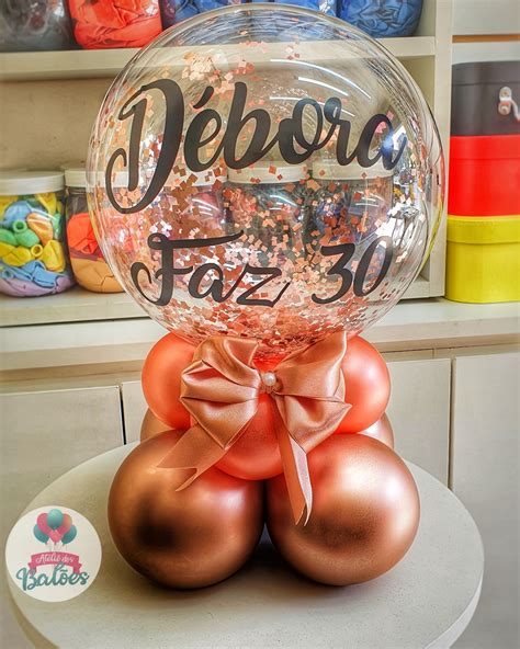 Arranjo de Mesa Balões Personalizados Modelo Mini Elo7