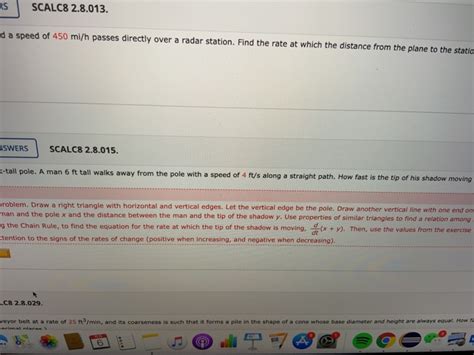 Solved A Plane Flying Horizontally At An Altitude Of 2 Mi Chegg
