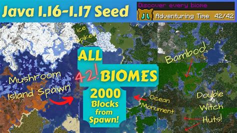 Minecraft All Biomes Map