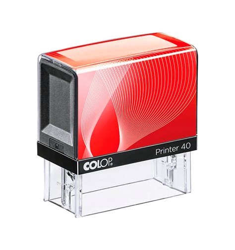Sello De Caucho Colop P40 Sello Personalizado Rectangular 58 X 22 Mm