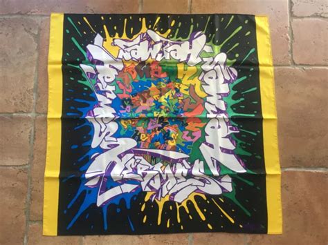 Foulard Carr Herm S En Soie Graff Graffiti Ere Edition Par Kongo